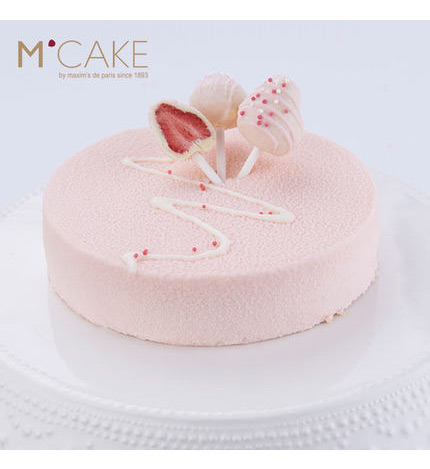 棒棒糖生日宴会蛋糕（1磅）:品牌：mcake蛋糕 比利时白巧克力，法国果茸，法国奶油，臻选白砂糖，臻选草莓，法国番石榴糖浆，冻干草莓 口感 ...